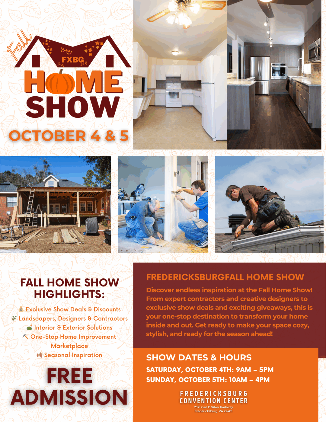 Fall Home Show | Fredericksburg Convention Center